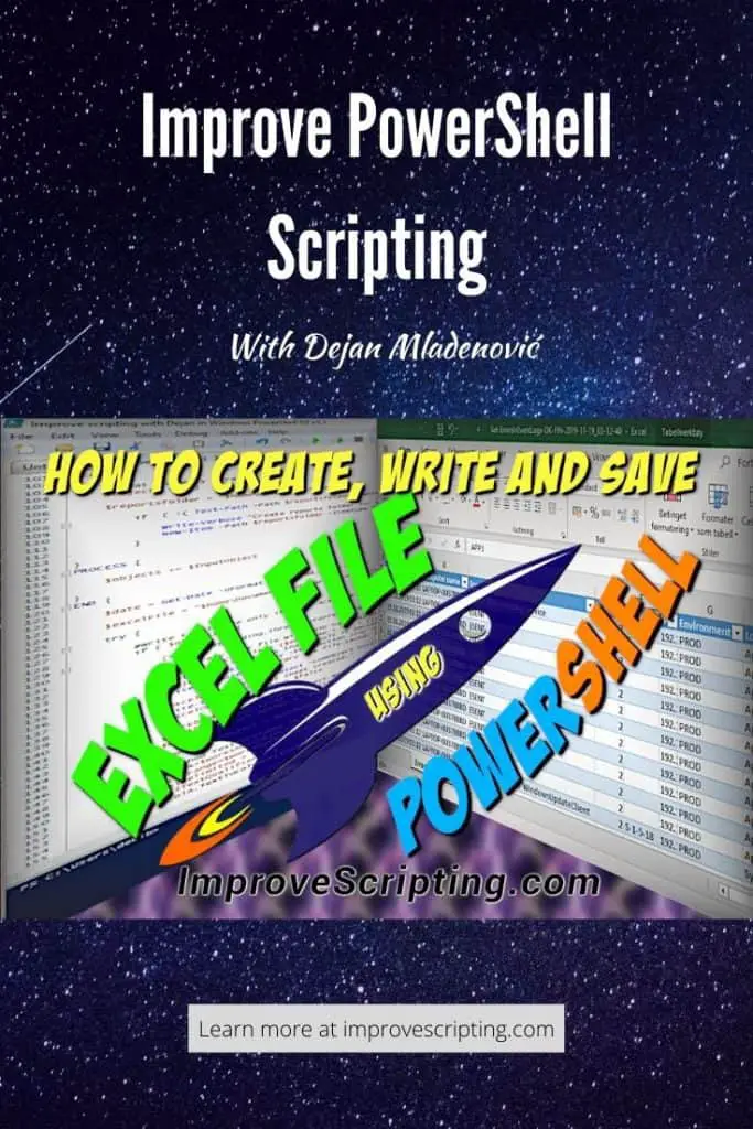 How To Create Write And Save An Excel File Using Powershell Improve Scripting